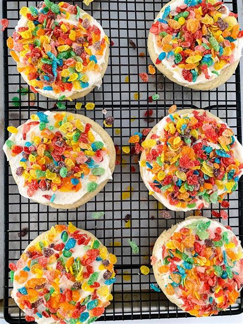 Crumbl Cereal Milk Cookies With Fruity Pebbles Recipe Fruity Pebble