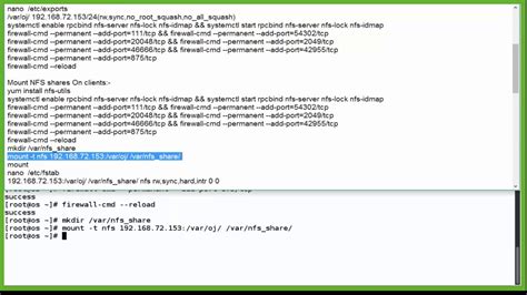 nfs server amp client configuration on centos 7