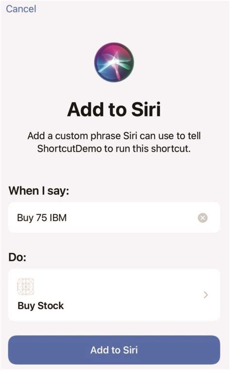 a swiftui siri shortcut tutorial answertopia