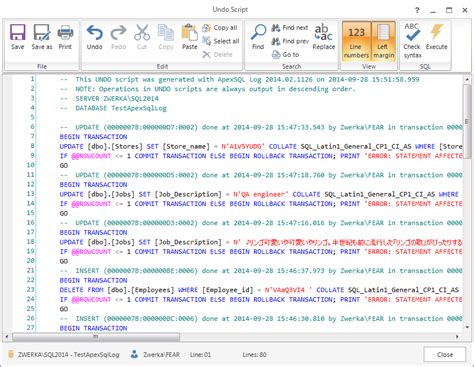 revertir su base de datos sql server a un punto específico en el tiempo