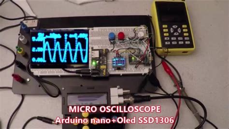 montage et test mini oscilloscope a base d arduino nano et oled ssd1306