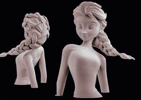 Disney Elsa From Frozen 3d Model By Blueazureart