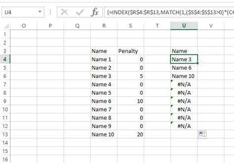excel find all values greater or equal than a certain value itecnote