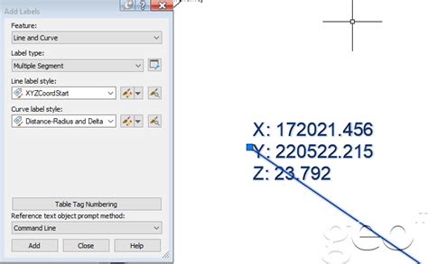 elevations labels along feature line autodesk community