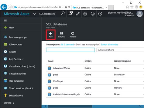 sqlcoffee how to install adventureworks database on sql azure