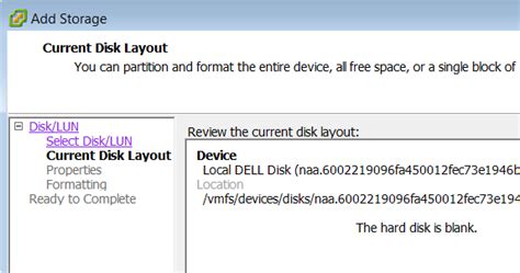 vmware esxi 4 how to add vmfs datastore using vsphere client with