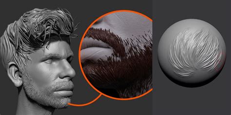 Brushes Sculpting Hair And Beard In Zbrush