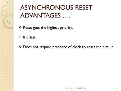 synchronous and asynchronous reset
