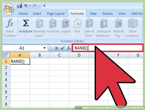 how to create a normal distribution with excel 8 steps
