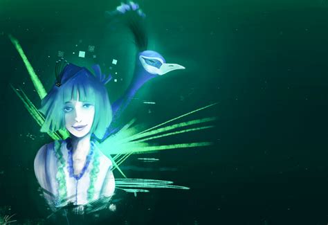 Peacock Girl Cropped By Redartarchive On Deviantart