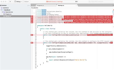 macos error type namespace name aspnetcore does not exist visual