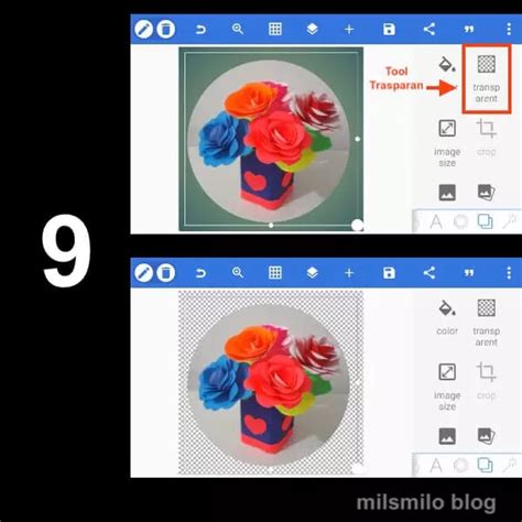 Cara Memotong Foto Atau Gambar Menjadi Bulat Di Pixellab Milsmilo Blog