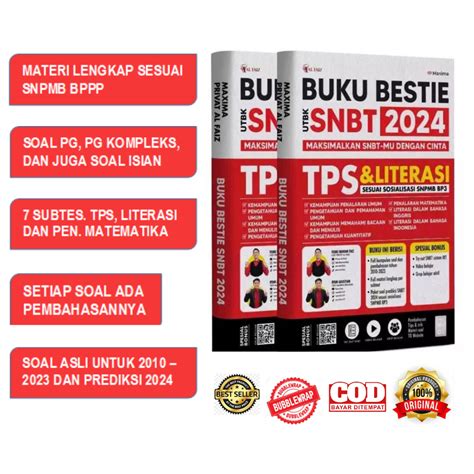 Jual Buku Bestie Utbk Snbt 2024 Tps Dan Literasi Maxima Alfaiz Up