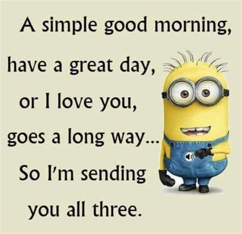 10 Good Morning Minion Pictures And Quotes Thatll Make Your Day