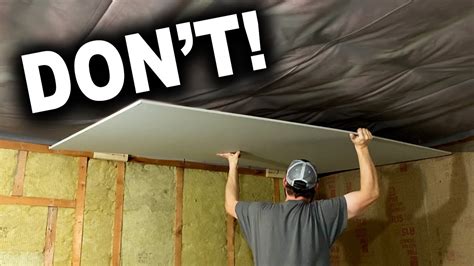 Installing Drywall Ceiling Or Walls First Two Birds Home