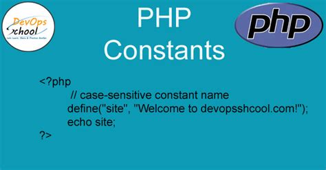 constants in php types of constants define constants