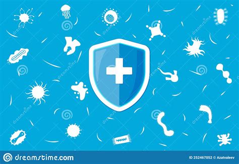 Immunity Hygienic Medical Prevention Blue Hygienic Shield Protecting