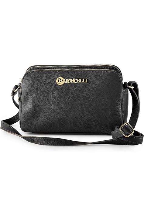 Baroncelli Italian Soft Leather Crossbody Bag For Women Small Size