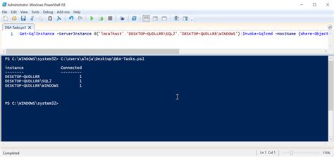 powershell script for sql server instance details create backup jobs