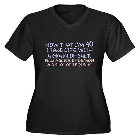 40 Womens Plus Size V Neck T Shirt Funny 40th Birthday Womens Plus