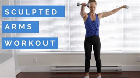 At Home Workout Sculpted Arms At Home Workouts Arm Workout Sculpt