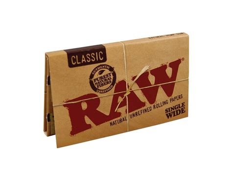 Raw Classic Single Wide Standard Size Rolling Papers — Vir Wholesale