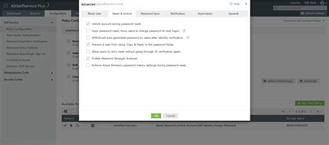 adselfservice plus self service password reset configuration part i