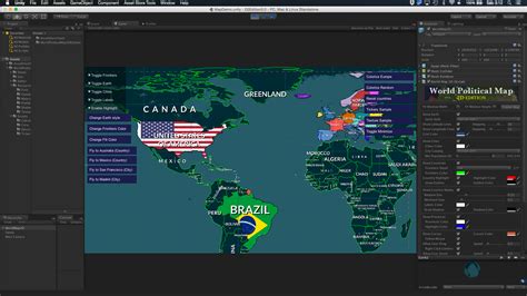 world political map 2d edition fully interactive and customizable