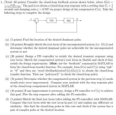 solved i total 60 points consider the closed loop