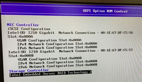 la opción raid 5 de la intel® embedded server raid 2 esrt2 está