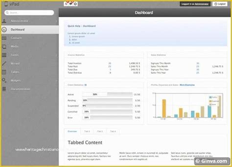 free web application templates with css of free admin template for web