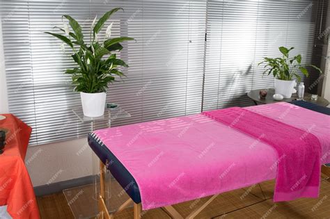 Premium Photo Beautiful Massage Room In A Spa Saloon