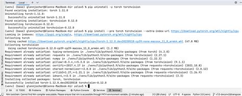 yolov5 mps on macbook air m1 notimplementederror could not run aten
