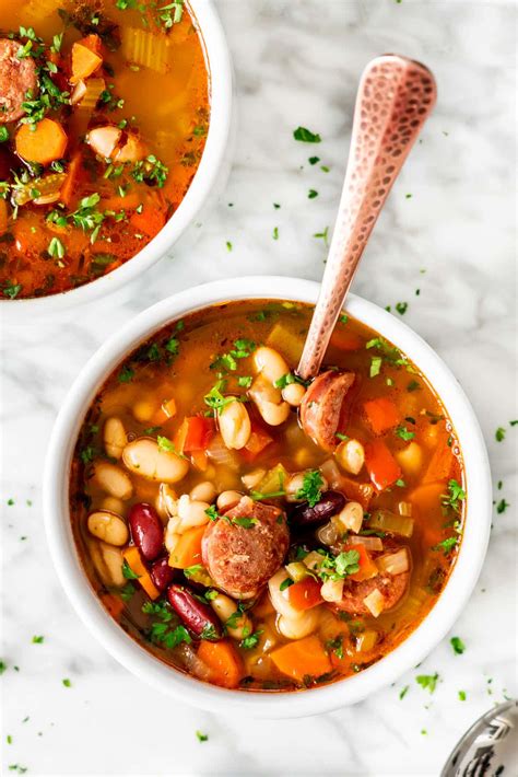 Sausage And Bean Soup Jo Cooks