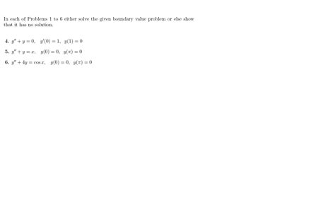 solved in each of problems 1 to 6 either solve the given