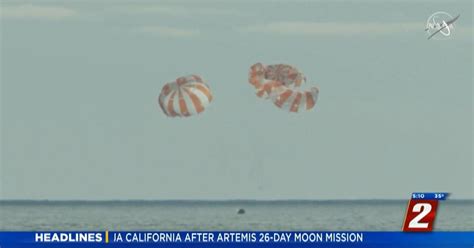 Nasas Artemis Moonship Returns To Earth After Mission Around The Moon