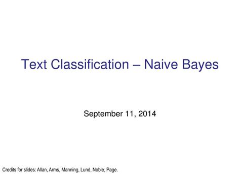 Ppt Text Classification – Naive Bayes Powerpoint Presentation Free
