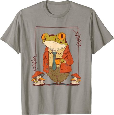 Toad Tshirt Frog Goblincore Toadstools Mushroom Aesthetic Shirts