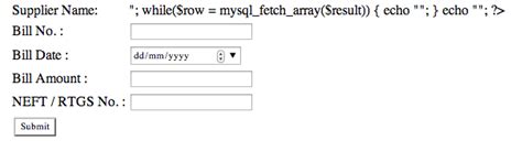 updating an html combo box from mysql db using php stack overflow