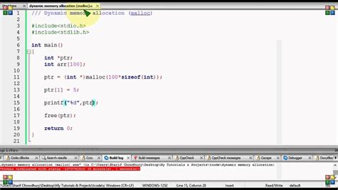 bangla c programming tutorial 107 dynamic memory allocation malloc