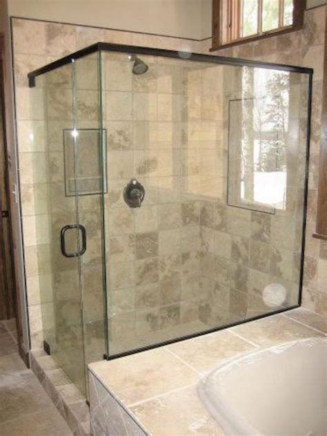 Custom Heavy Glass Shower Door Modern Bathroom Minneapolis By