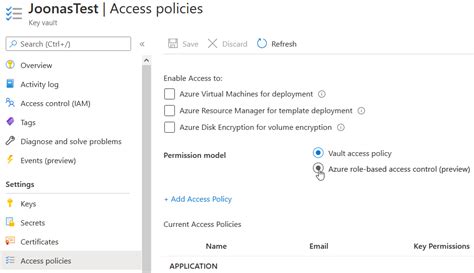 using azure rbac with azure key vault joonas w s blog