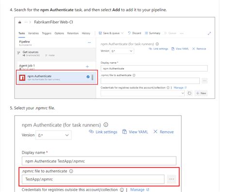 azure devops builds for docker with npm installing from private feed