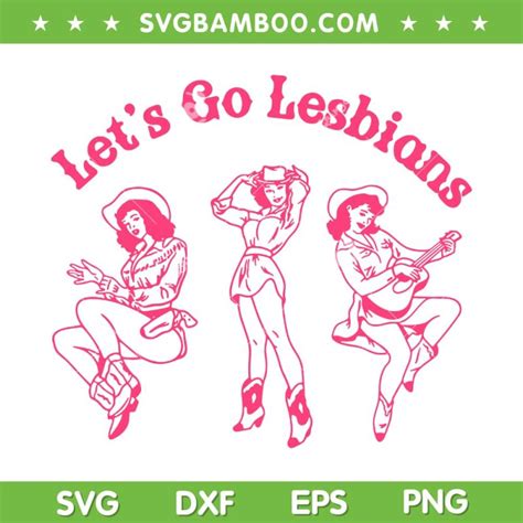 Lets Go Lesbians Svg Girls Subtle Lesbian Svg