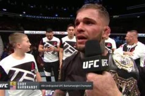 Cody Garbrandt Says Tj Dillashaw Is Not A Ppv Draw Fightful News
