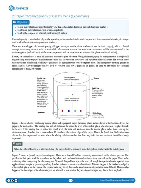 Paper Chromatography 2 Pdf Chromatography Elution