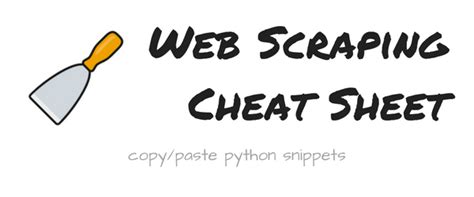 python data table cheat sheet decorations i can make