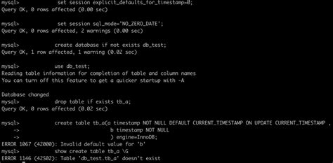 技术分享 mysql 测试 timestamp 字段默认值测试 墨天轮