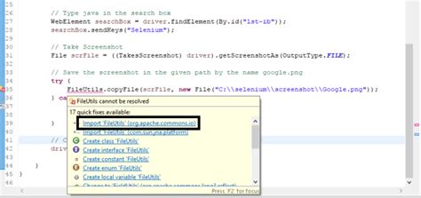 how to take screenshots using selenium webdriver