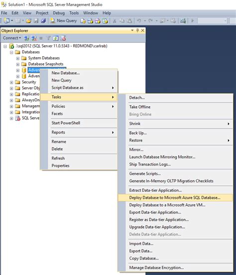 moving a database to azure sql database born sql